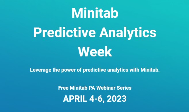 Minitab Predictive Analytics Week 2023